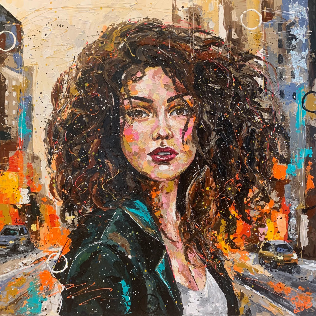 City of blinding lights - by Marloes Nydam (original piece) - Kroon Gallery